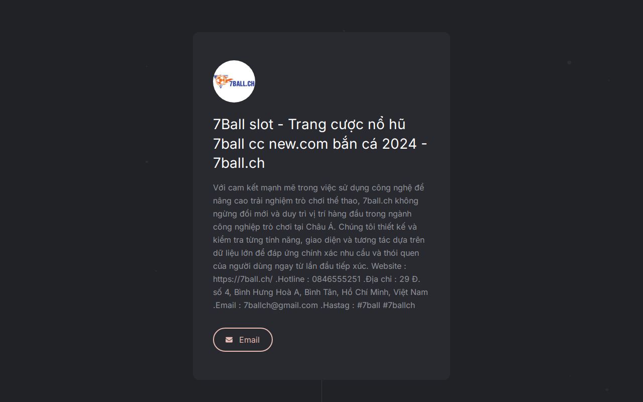 7Ball slot - Trang cược nổ hũ 7ball cc new.com bắn cá 2024 - 7ball.ch